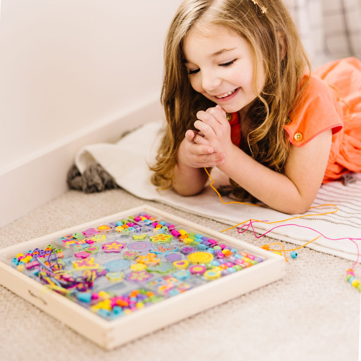 MD Created by Me! Bead Bouquet Wooden Bead Kit – 4 Kids Only