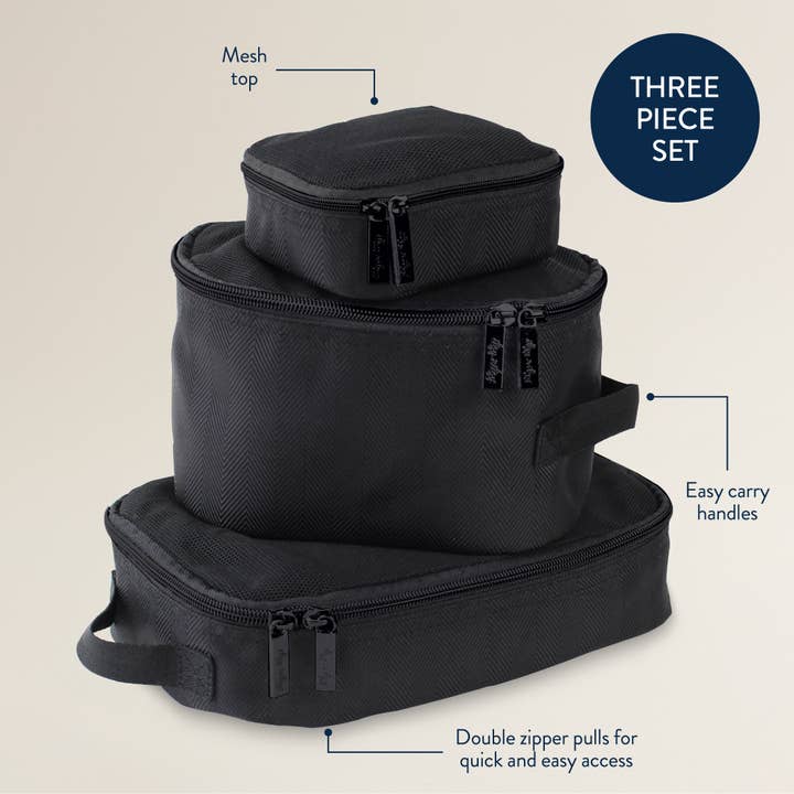 Pack Like A Boss Packing Cubes - Black – 4 Kids Only