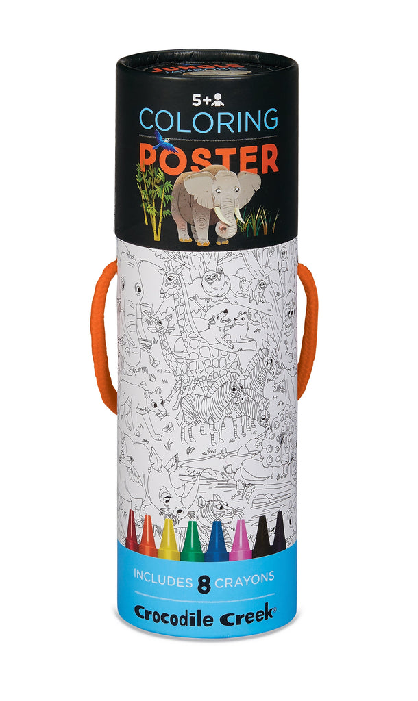 Coloring Poster - Jungle Animals – 4 Kids Only