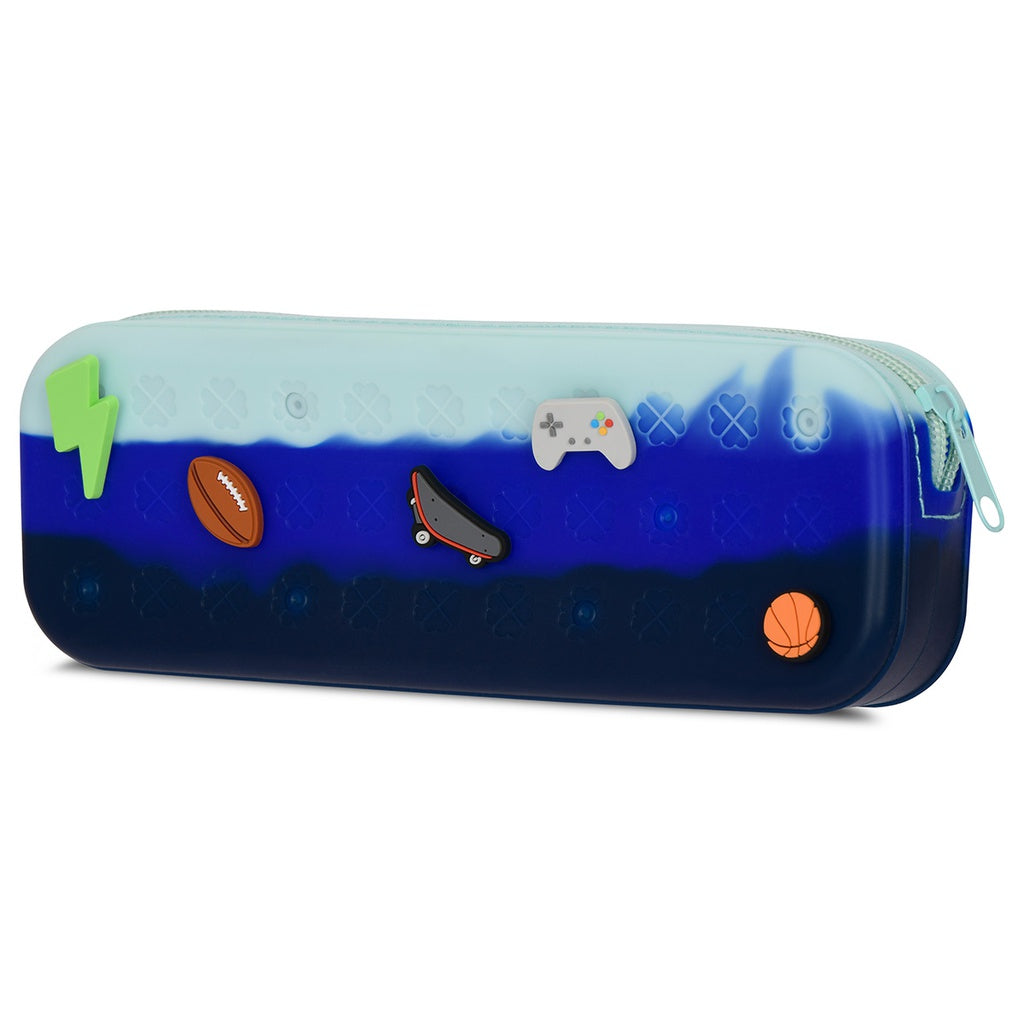 Ocean Waves Charmed Jelly Pencil Case – 4 Kids Only
